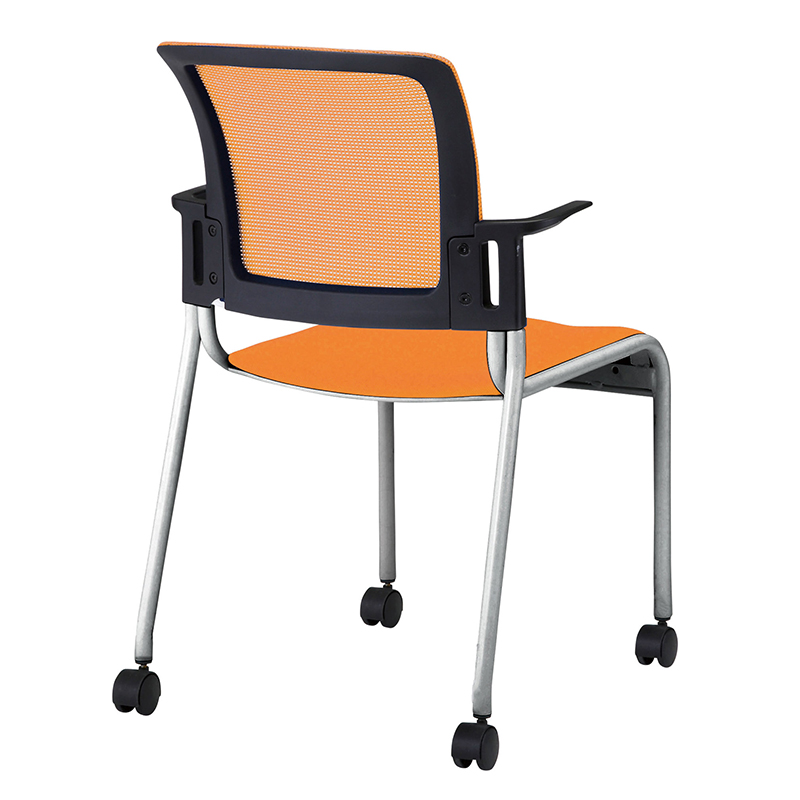 TOKIO Vol.16のスチール椅子 ミーティングチェア MC-4C（キャスター脚タイプ）_｜飲食店用家具のオーダー販売｜店舗家具ショップ